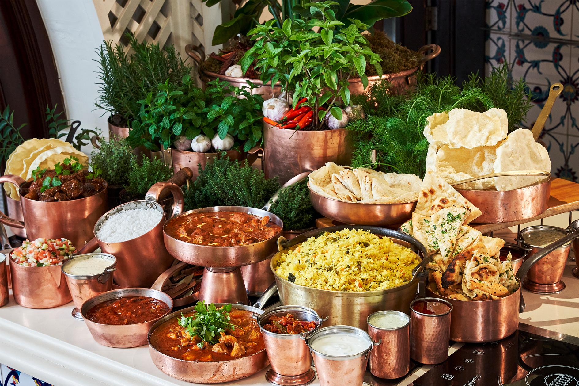 Curry Buffet at The Oyster Box, Umhlanga, South Africa