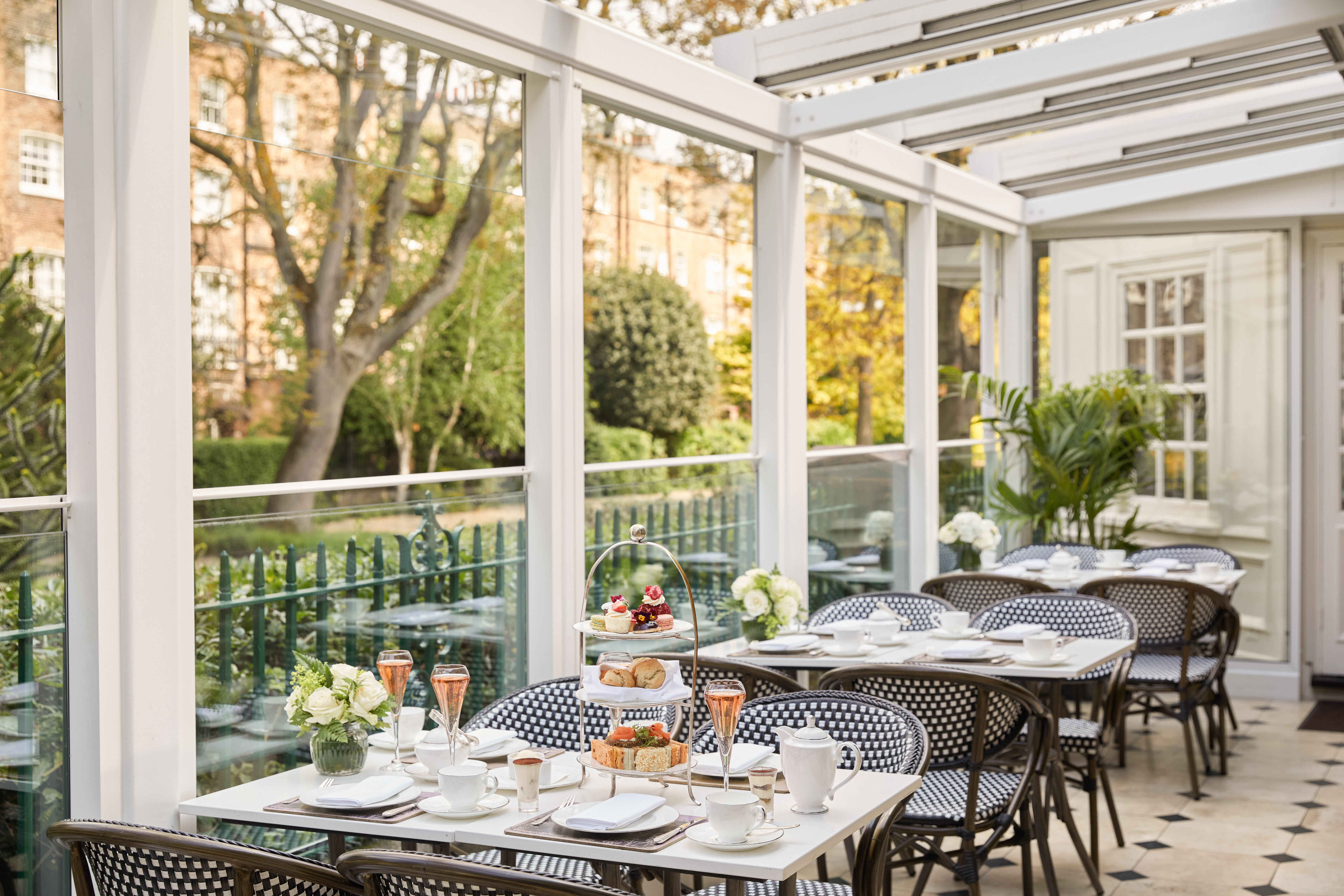 The Leopard Bar Terrace at the Montague on the Gardens, Bloomsbury, London